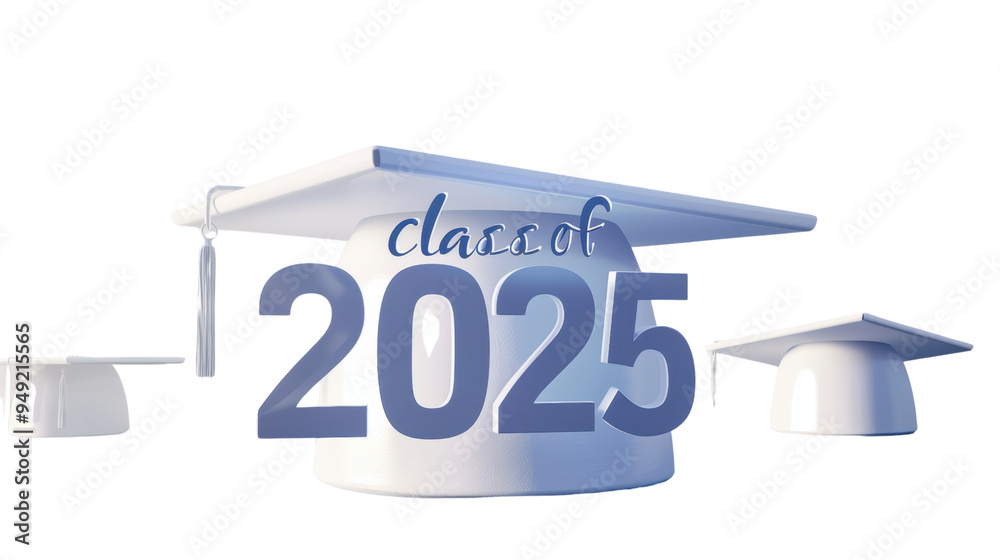 Class of 2025 Vector text for graduation design isolated on white ...