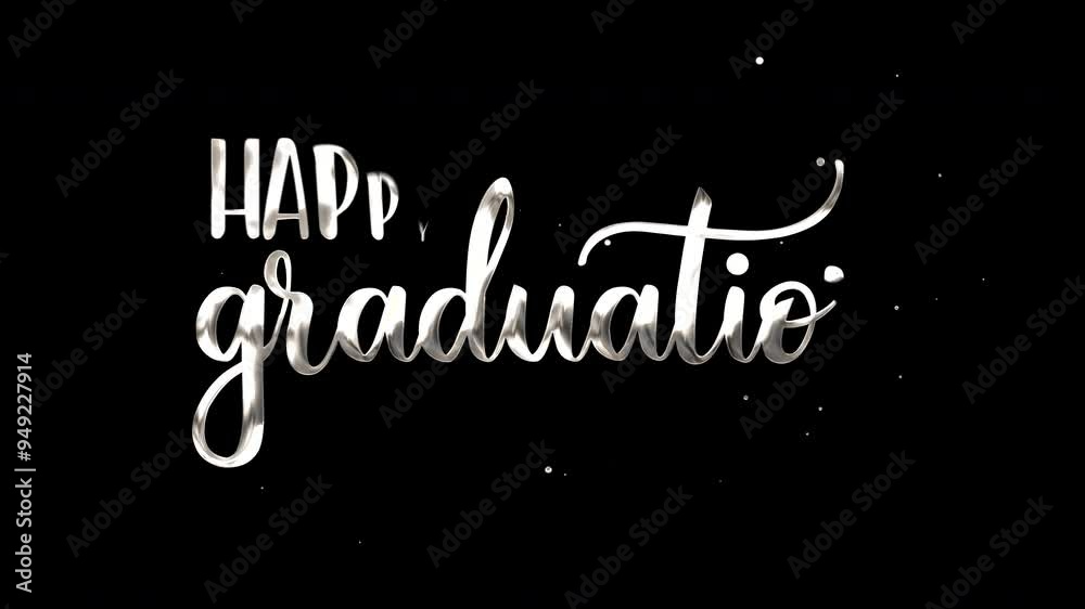 Animated script words Happy Graduation suitable for graduation ...