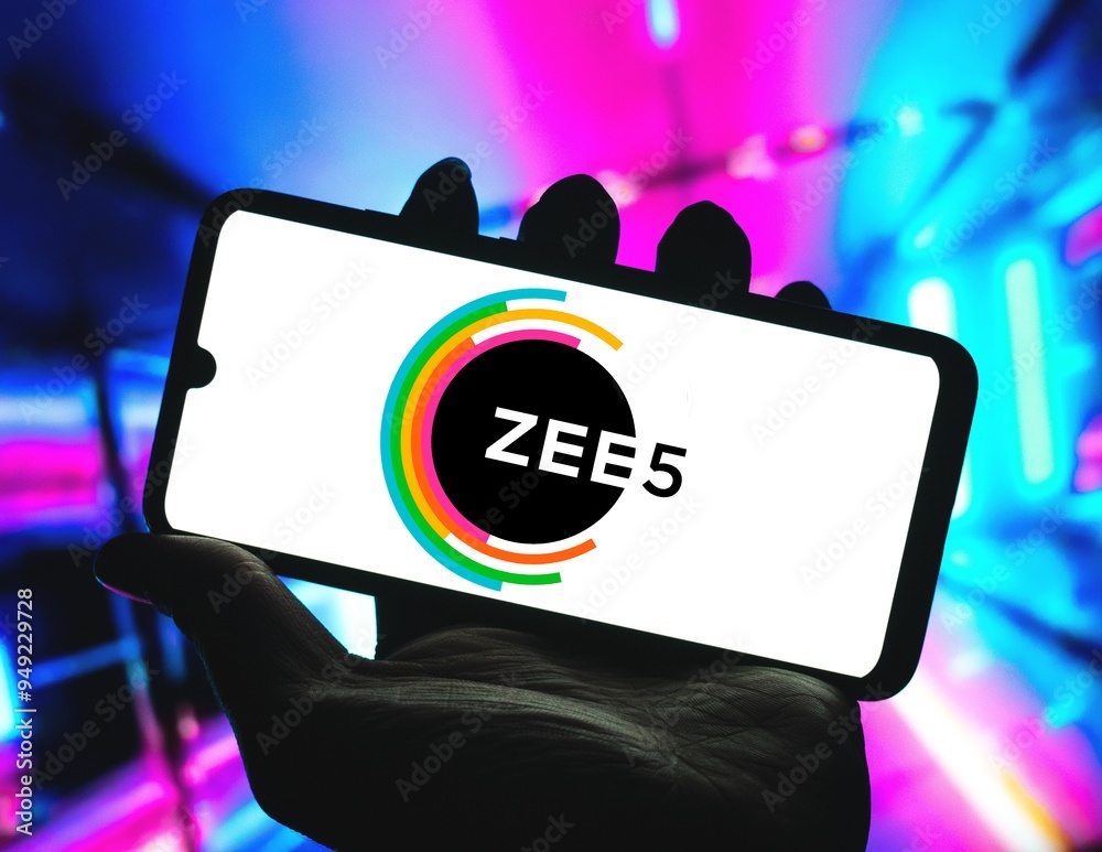 Photo illustration of the Indiana Television ZEE logo is displayed on a ...
