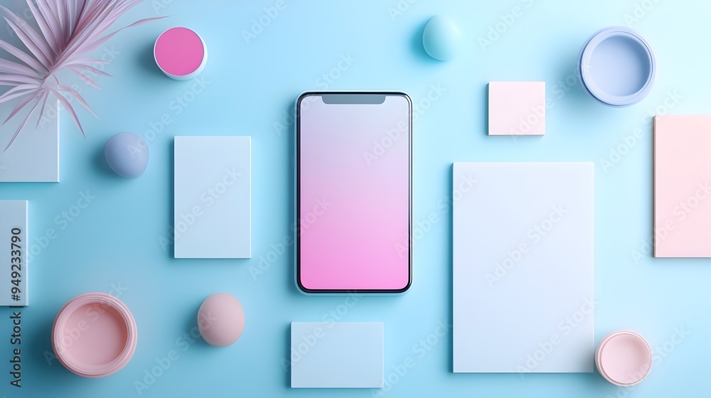 Minimalist and Elegant UI Design with Soft Gradient Icons for ...