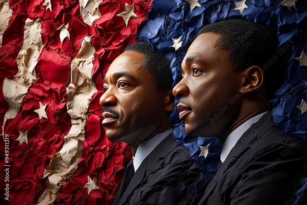 Constitution Day with a tribute to civil rights leaders, depicted in an ...