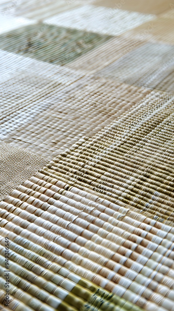Traditional Japanese Tatami Textures Showcasing the Intricate Weaving ...