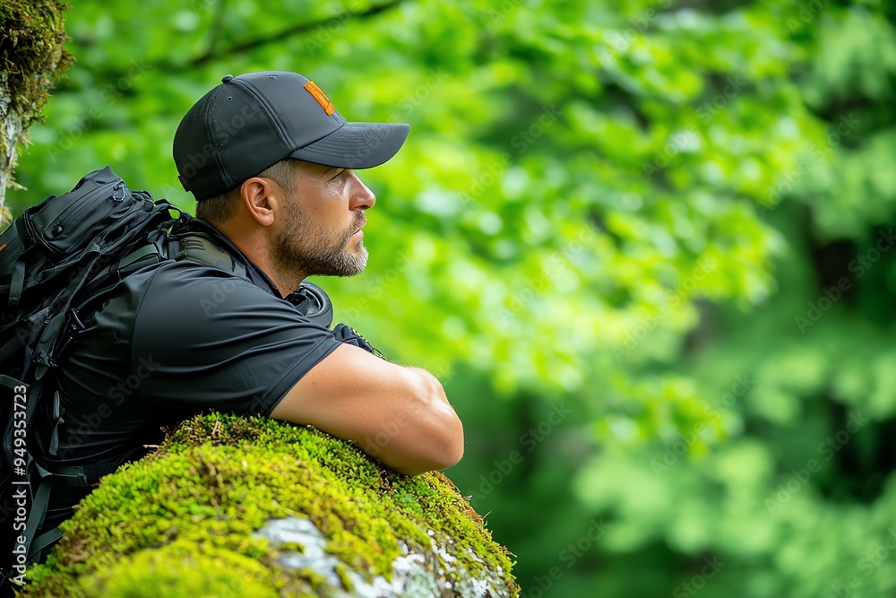 Hunting Forest with a hidden lookout, captured in a photo where the ...