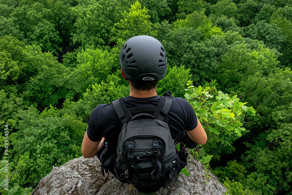 Hunting Forest with a hidden lookout, captured in a photo where the ...