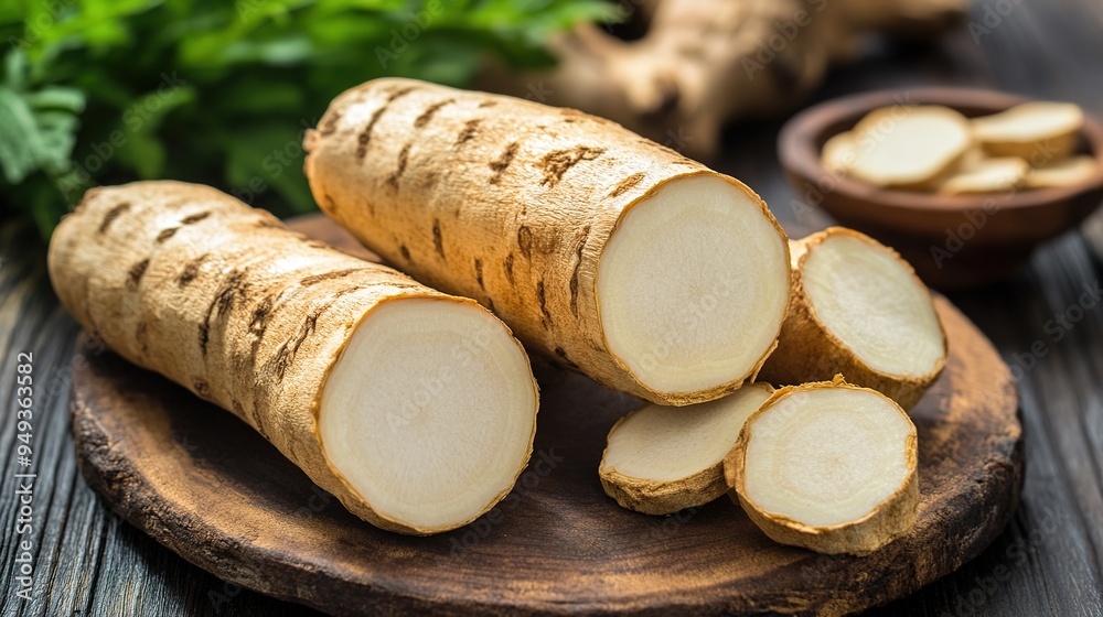 Angelica Root: Close-Up View of the Aromatic Herbal Root, Showcasing ...
