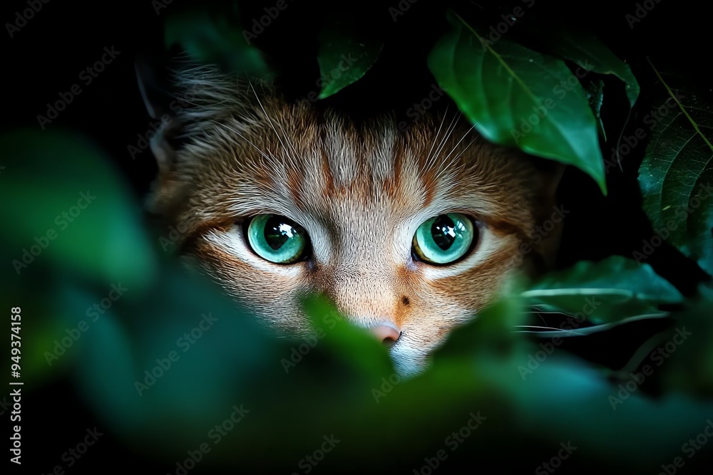 Hunting Forest with the tension of a hidden predator, captured in a ...