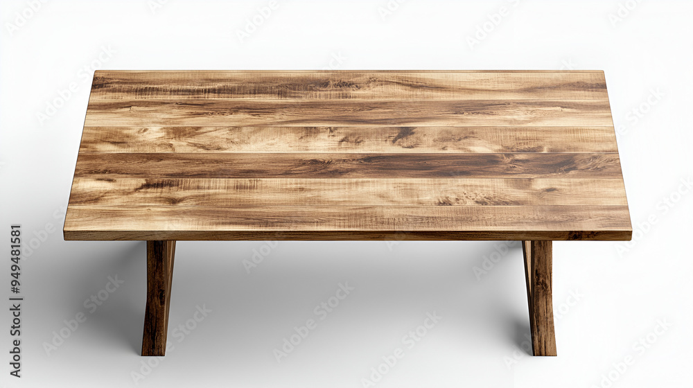 Wood table perspective view wooden surface of desk kitchen top made of ...