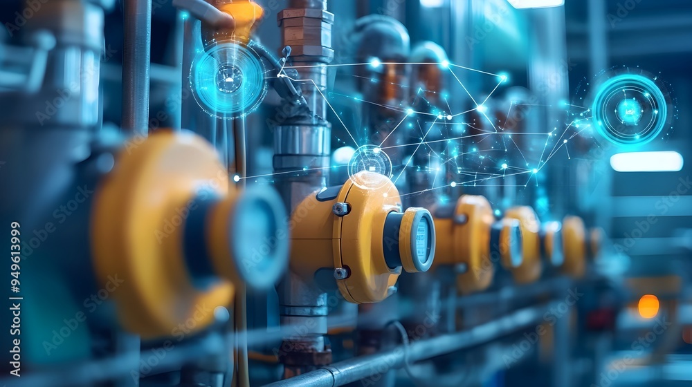 Automated water distribution network with smart meters and IoT sensors ...