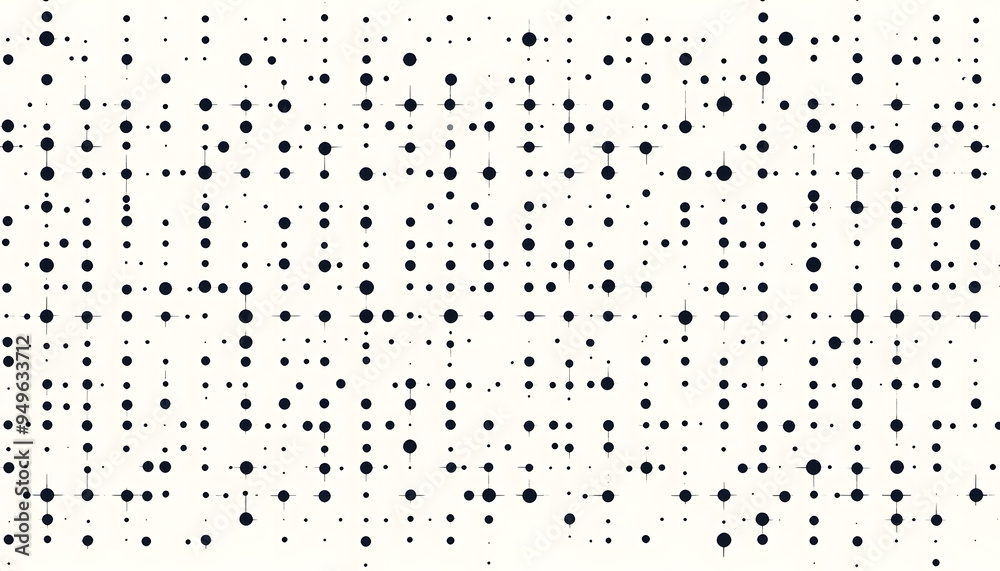 Repeating patterns of small, simple shapes like dots, crosses, or lines ...