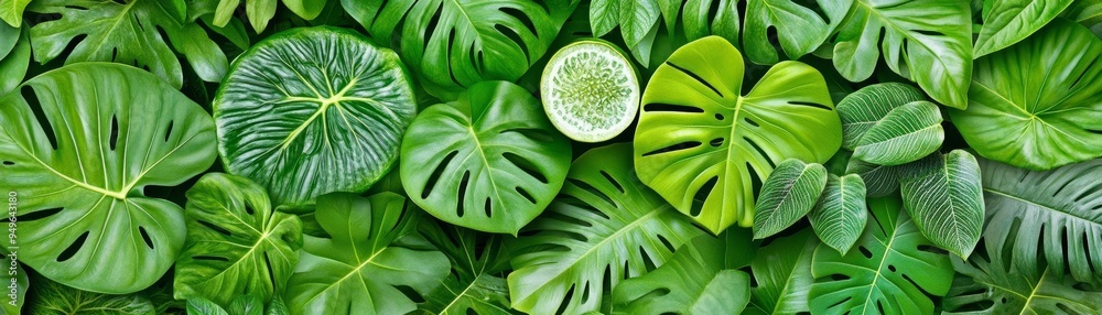 Amazon rainforest dense foliage, immersive view into the world's ...