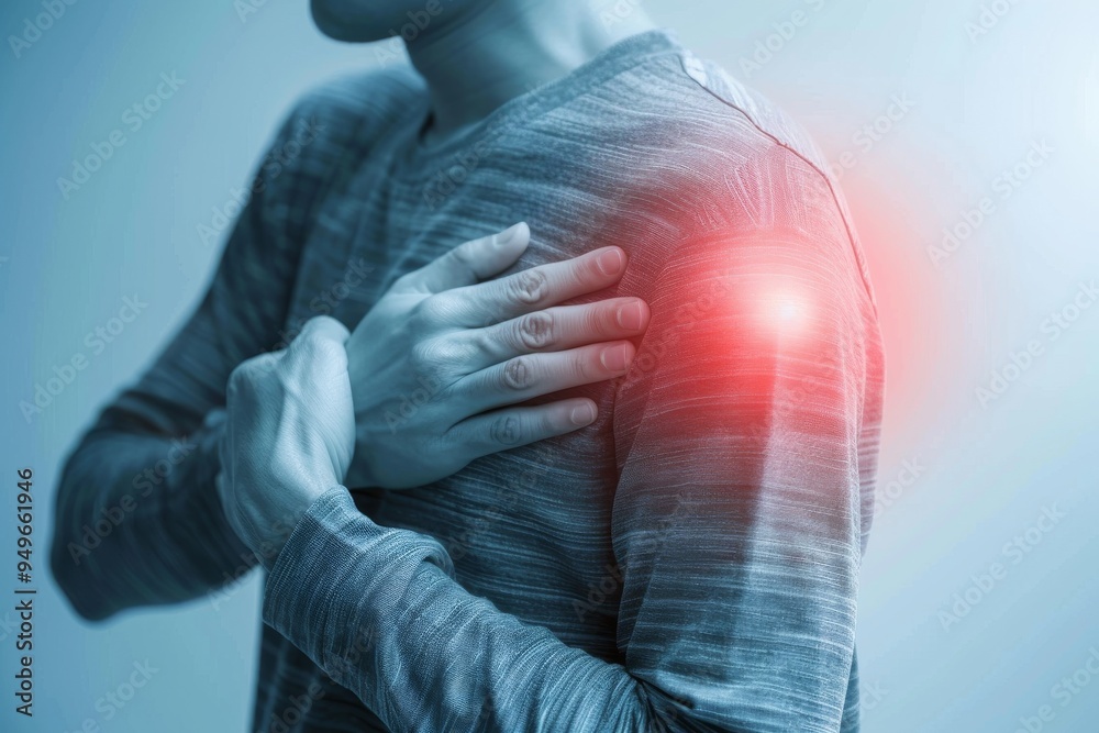 Shoulder Pain and Discomfort Capturing Distinctive Moment and ...