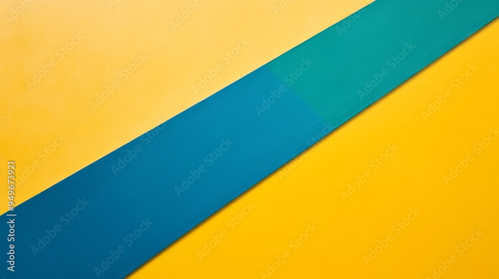 This abstract background features a diagonal line dividing a yellow ...