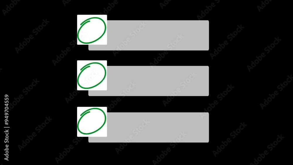 Animated flowchart icon. Work process animation. Step by step ...