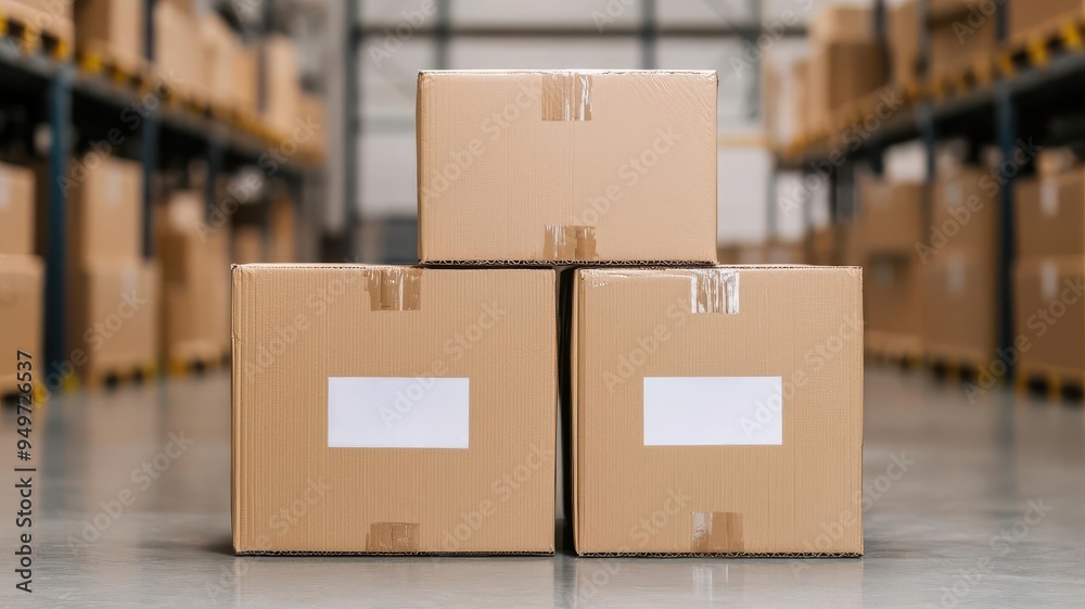 Assembly of a large corrugated box for bulk shipping, Heavy-duty ...