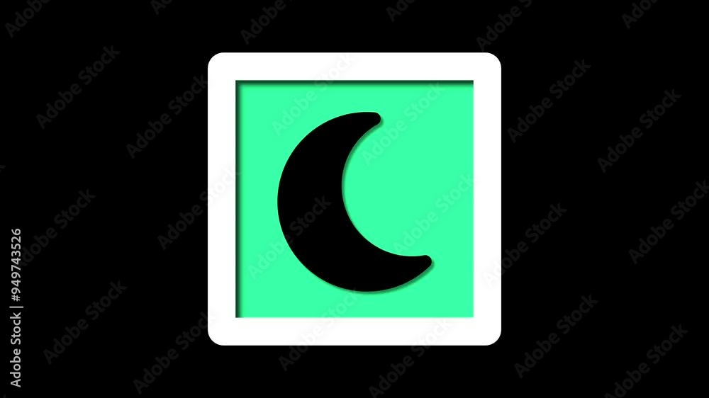 Designing animated half moon icons adding smooth motion to celestial ...
