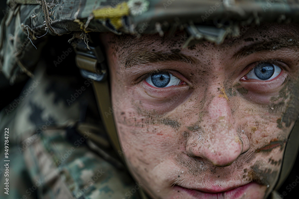 Special forces infantry troop soldier in full gear uniform AI generated ...