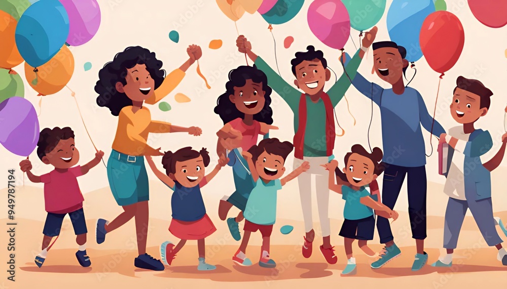 Celebrate National Adoption Day with our heartwarming illustration ...