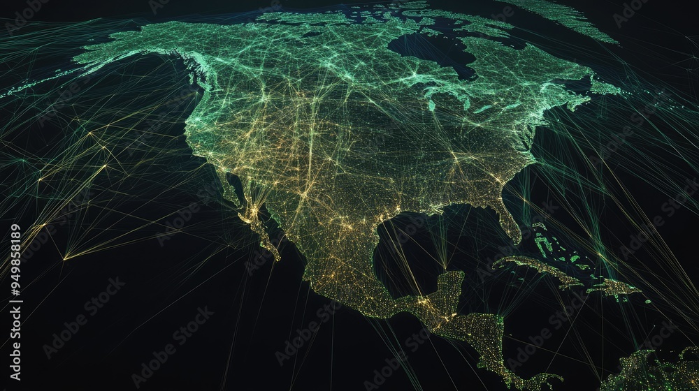 Coverage of telecommunication signals, visualizing signal strength ...