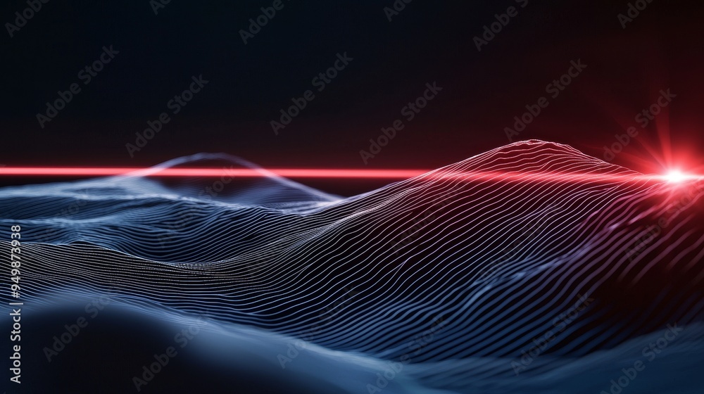 Defense technologies using laser wavelength, visualizing the use of ...