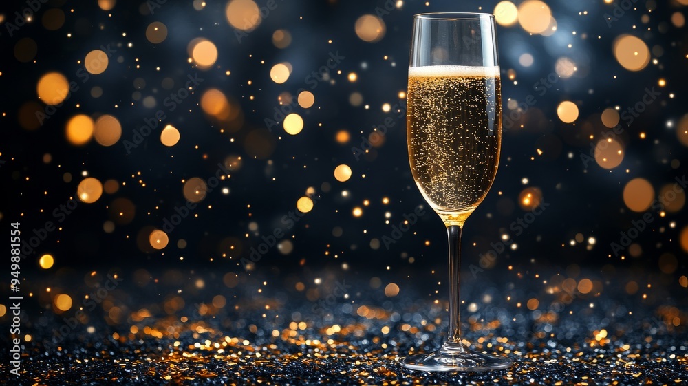 An elegant, minimalistic depiction of a champagne bottle being popped ...