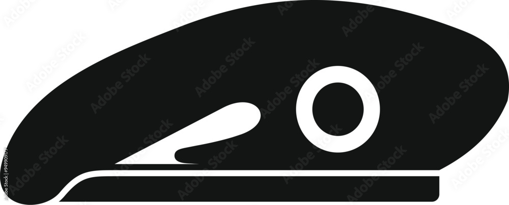 Black and white vector illustration of a military beret, often worn by ...