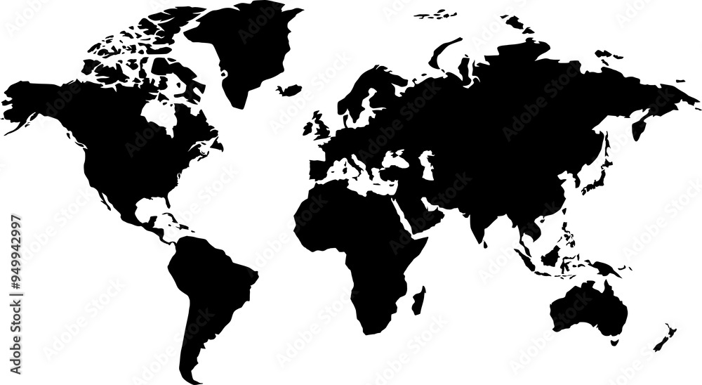world map illustration, World map black distribution , Beautiful world ...