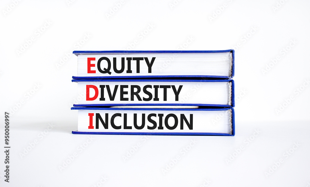 EDI equity diversity inclusion symbol. Concept words EDI equity ...