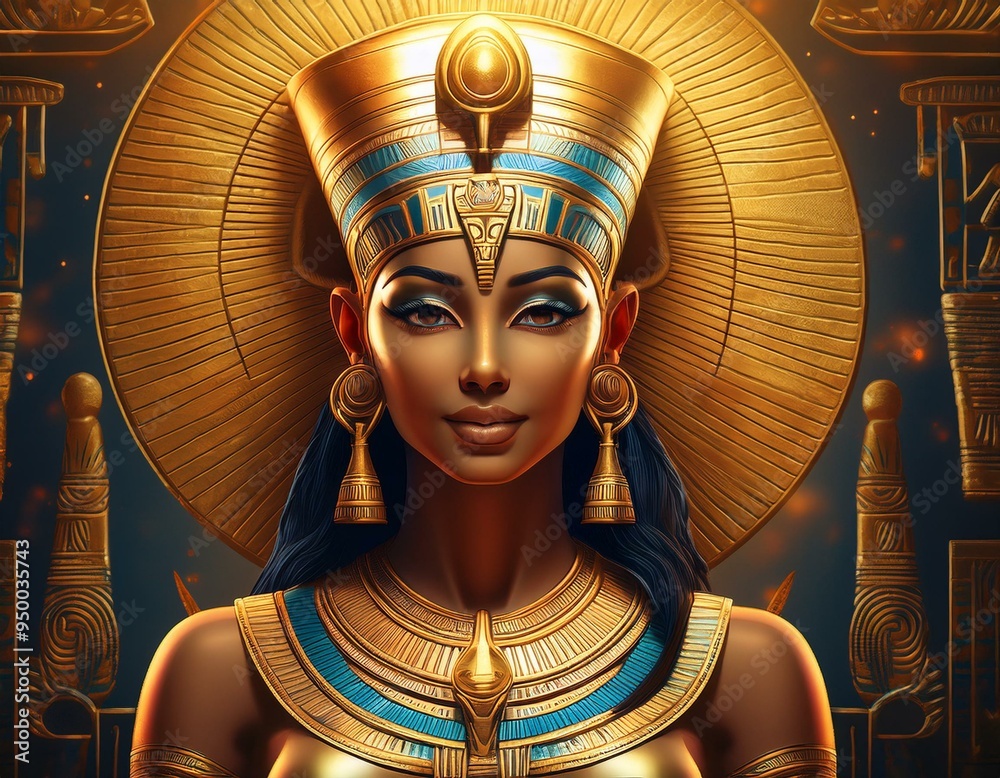Ancient Egyptian goddess of fertility and motherhood Maat. Fantasy ...