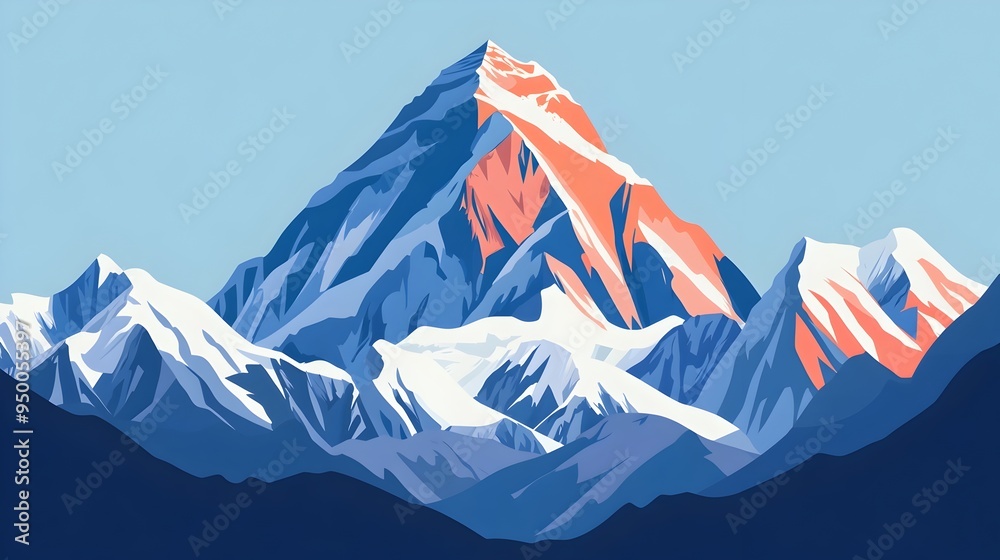 Elevation Infographic Comparing the Height of Famous Mountain Peaks ...