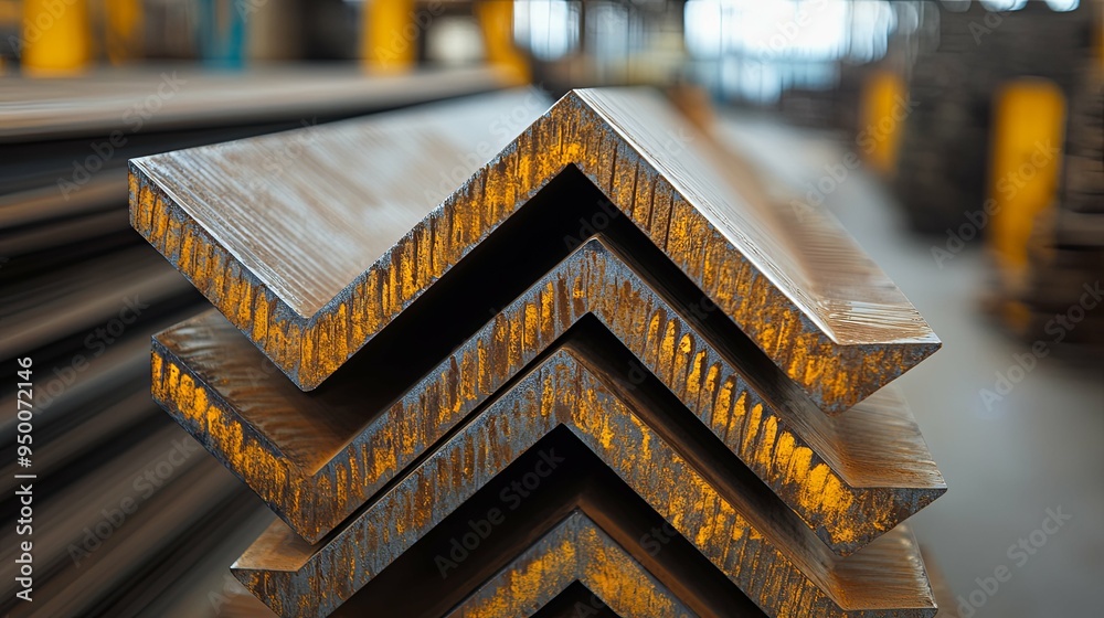 Equal Angles Steel angle iron Metal profile angle in packs at the ...