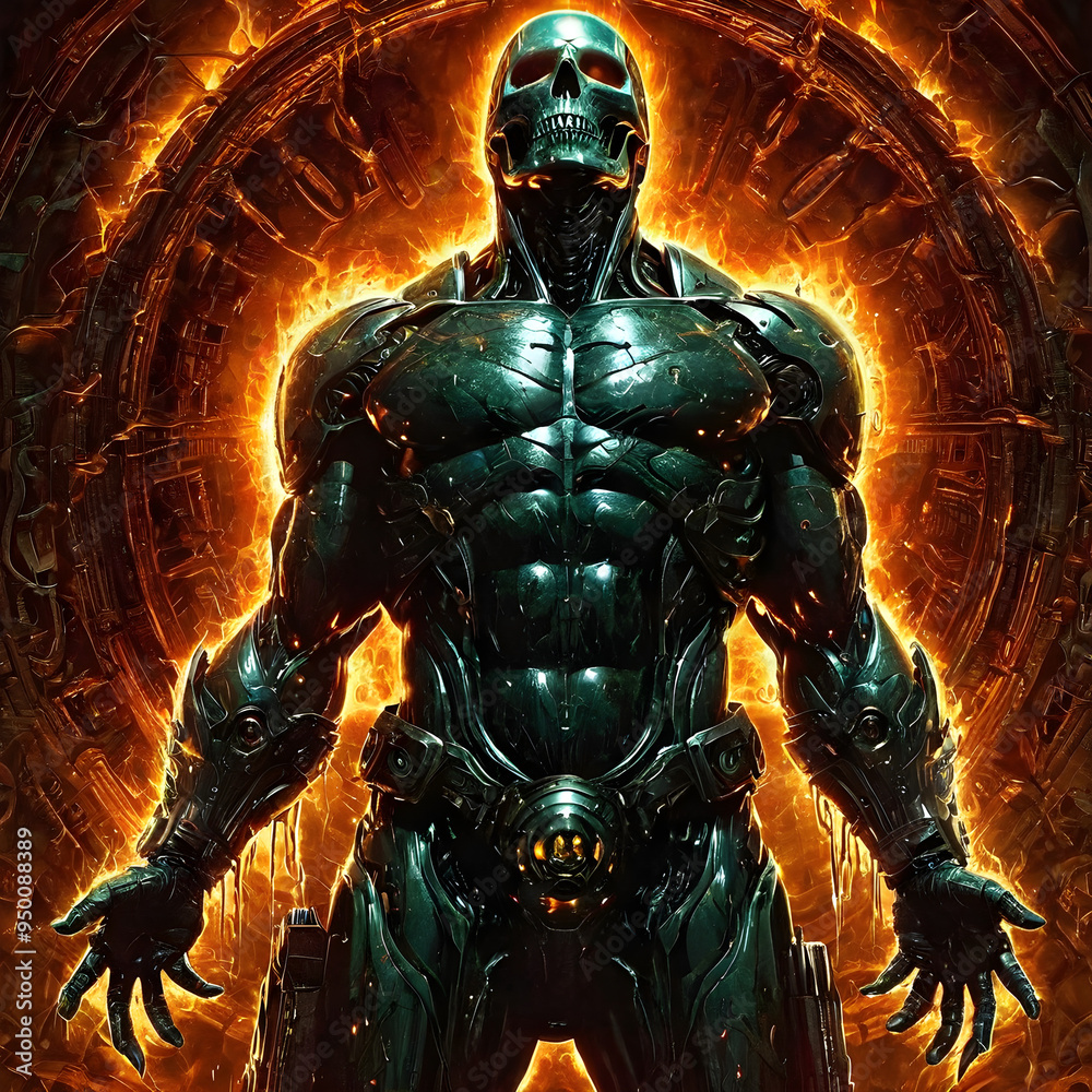 Immerse yourself in a world of horror art where mystical light and ...