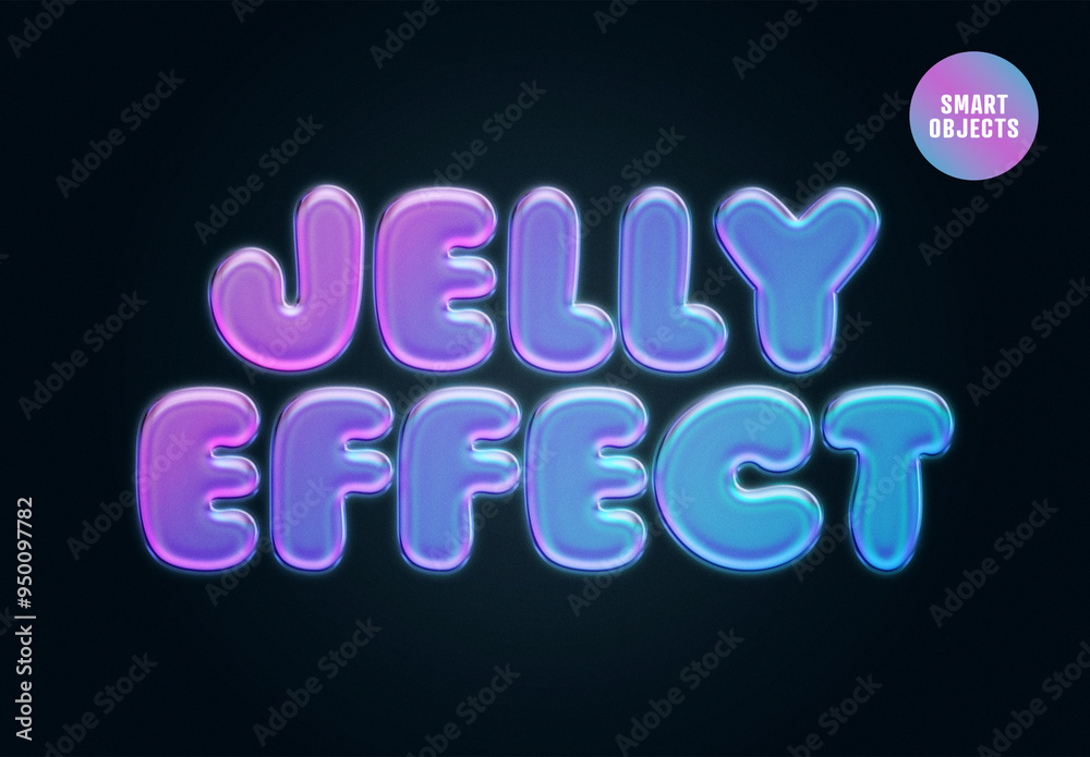 Jelly Text And Logo Effect Mockup Stock Template | Adobe Stock