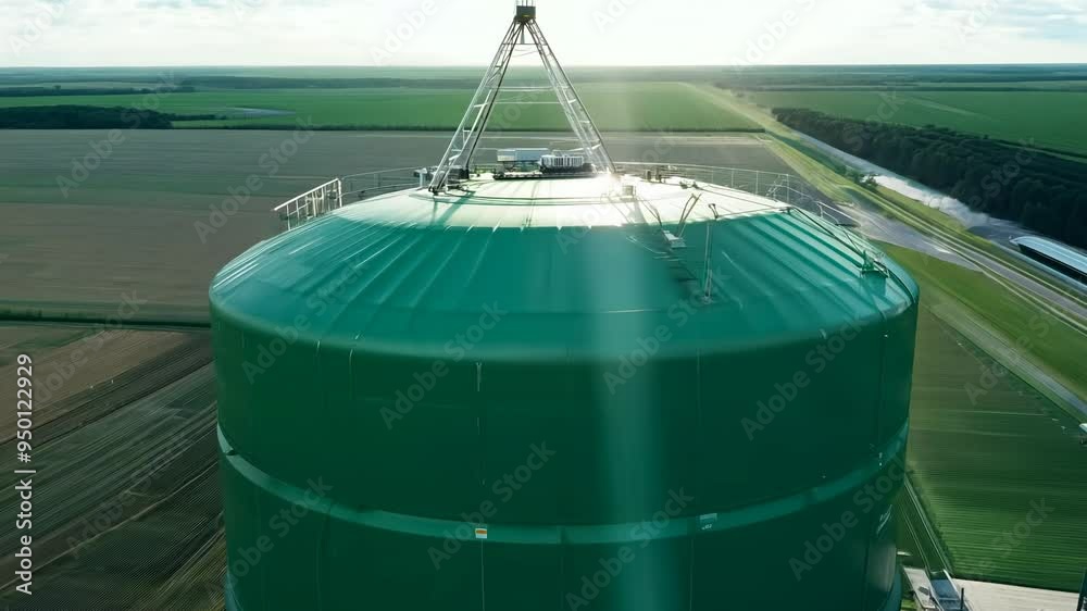 Tanks for storing methane - the result of processing agricultural waste ...