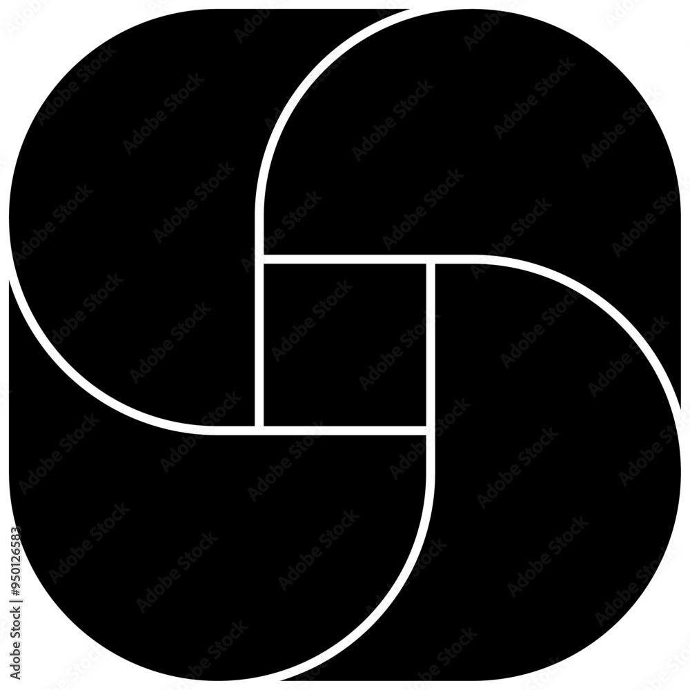 5 Black photo collage vector template, background and square shape for ...