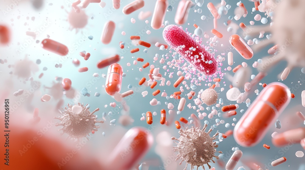 Advanced 3D Microbiology Lab Testing Bacteria for Drug Efficacy in High ...