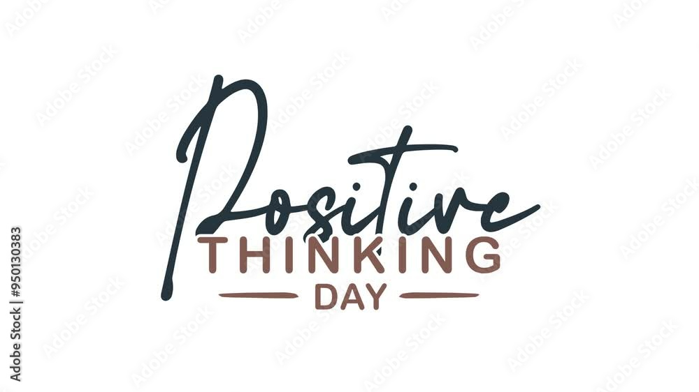 Positive Thinking Day Text Animation. Great for Positive Thinking Day ...