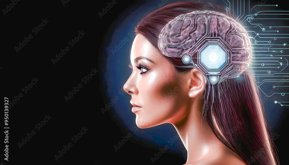 fusion of humanity and technology, exploring themes of artificial ...