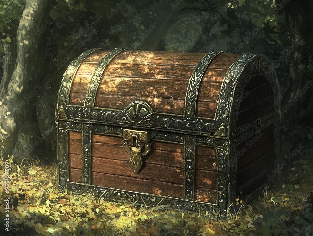 Chest reward, prize within a traditional treasure chest Stock ...