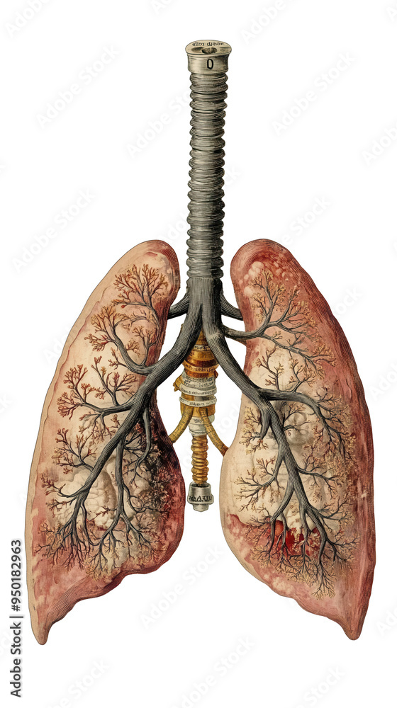 Respiratory system, comprehensive diagram of respiratory anatomy on ...