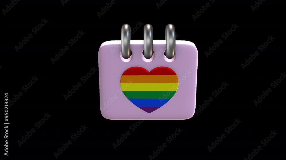 Introducing the "PRIDE MONTH CALENDAR" animation, a 4-second visual ...