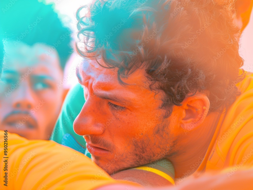 Multicultural Rugby Sevens Team in Action, Diverse Athletes Showing ...