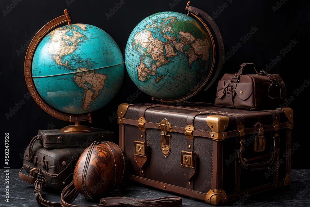 Antiques with a history of travel, depicted in an artwork where a ...