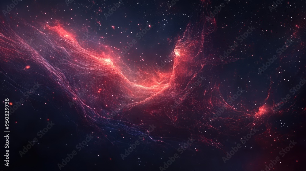 Whispers of the Void: Mysterious, dark space with faint, glowing ...