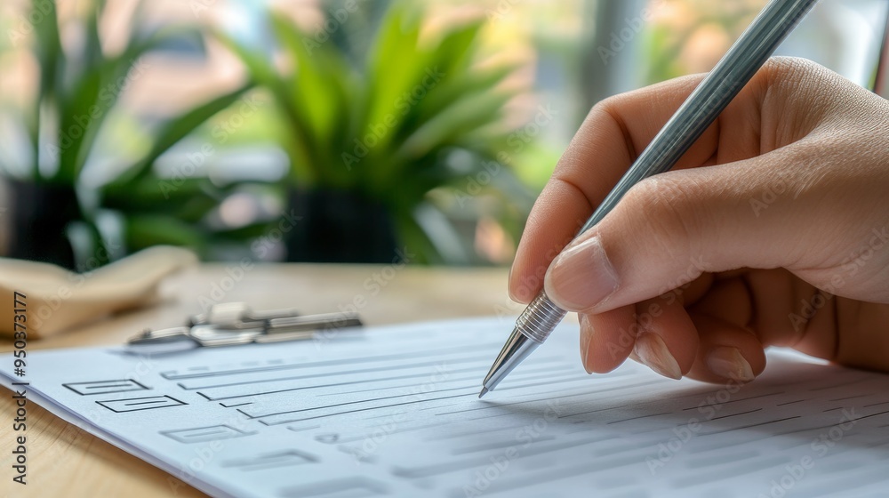 checking boxes on a questionnaire, completing an online survey, and ...