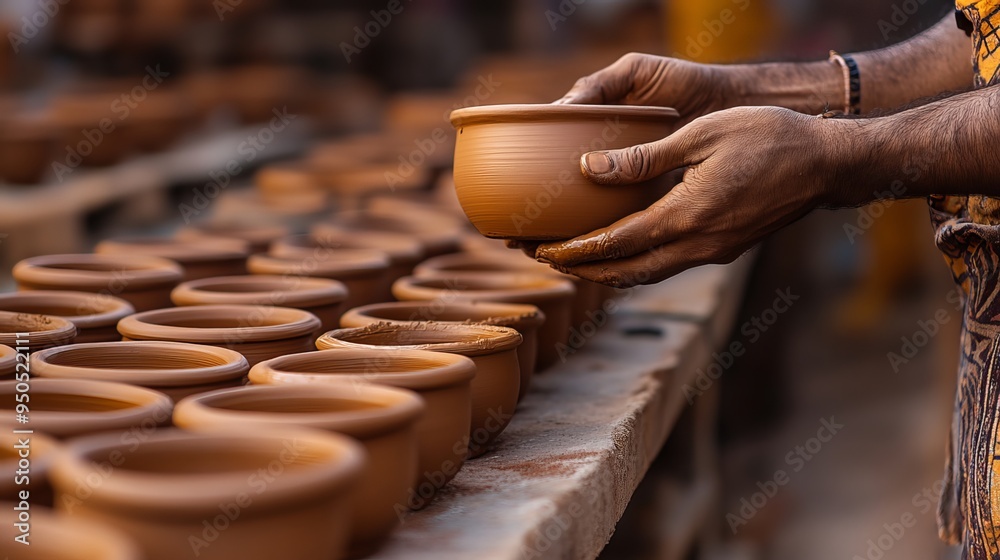 Unglazed pottery, the oldest form of pottery in India, is traditionally ...