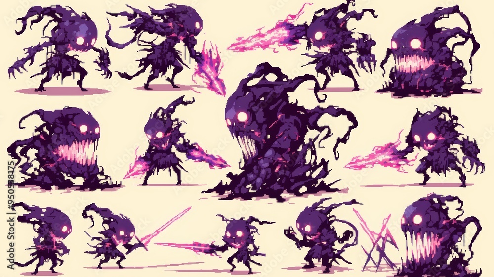 a series of combat movements, fluid attack movements, AoE Attack ...