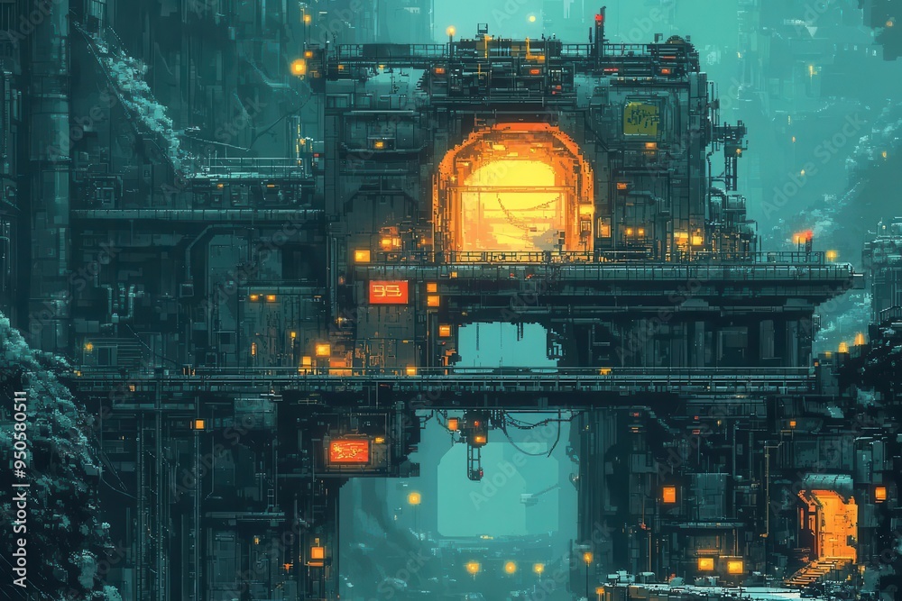 retrostyle 2d sidescrolling game interface featuring an underground ...