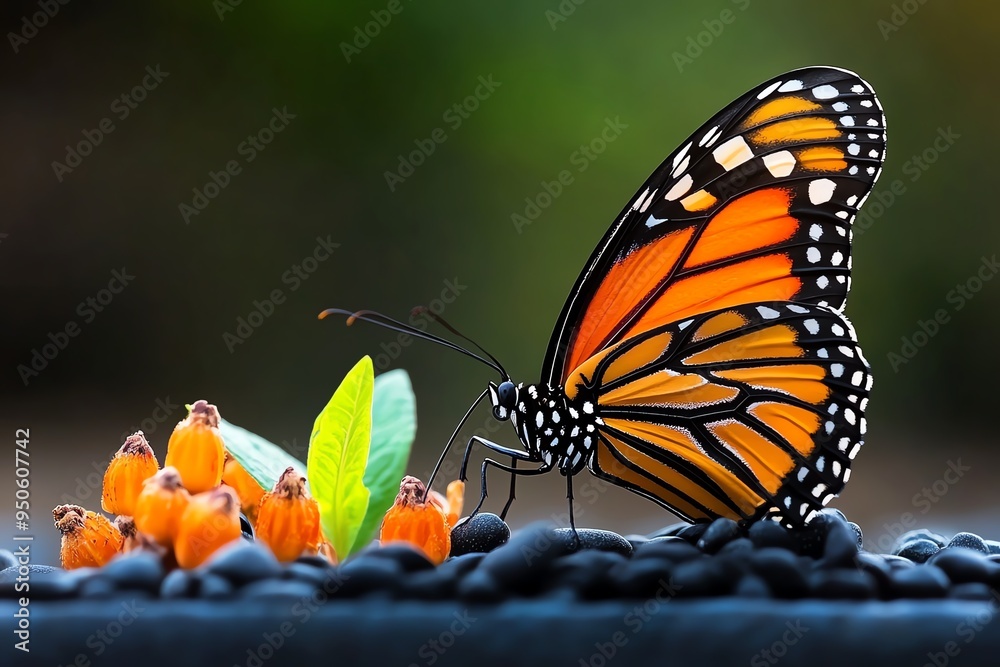 Butterfly emerging from its chrysalis, captured in a photo that ...