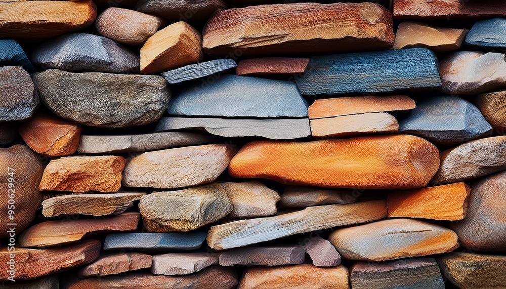 rock layers a colorful formations of rocks stacked over the hundreds of ...