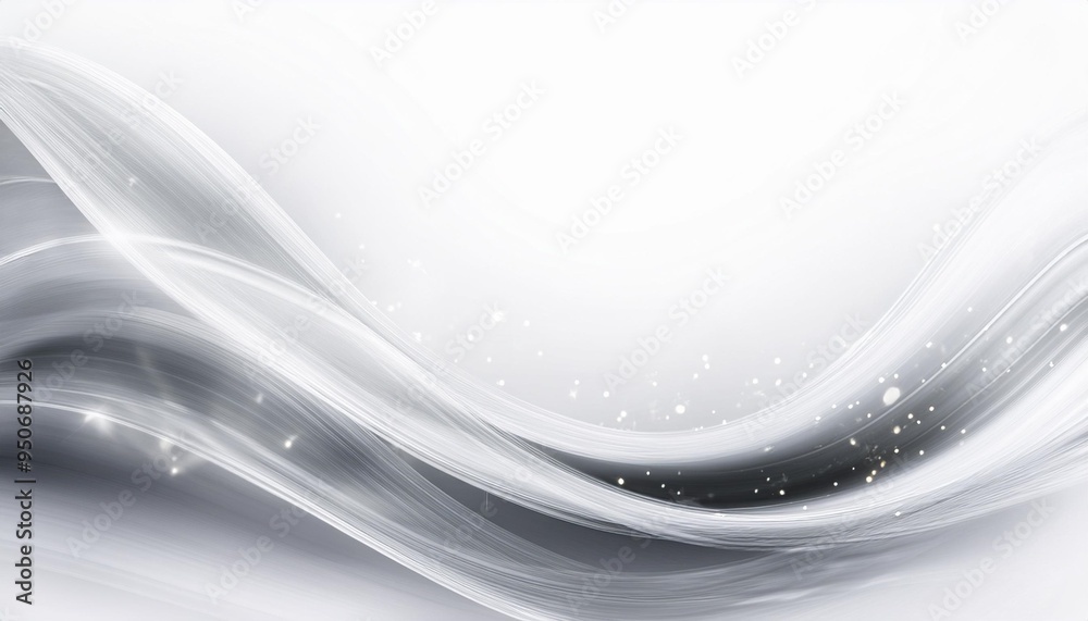 elegant abstract smooth swoosh speed gray wave modern white line ...